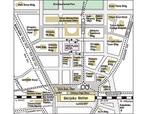 Locations | Keio Plaza Hotel Tokyo